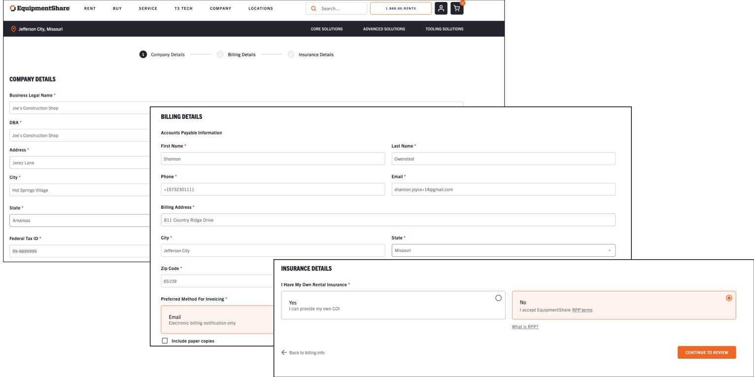 EquipmentShare and T3 Release Notes