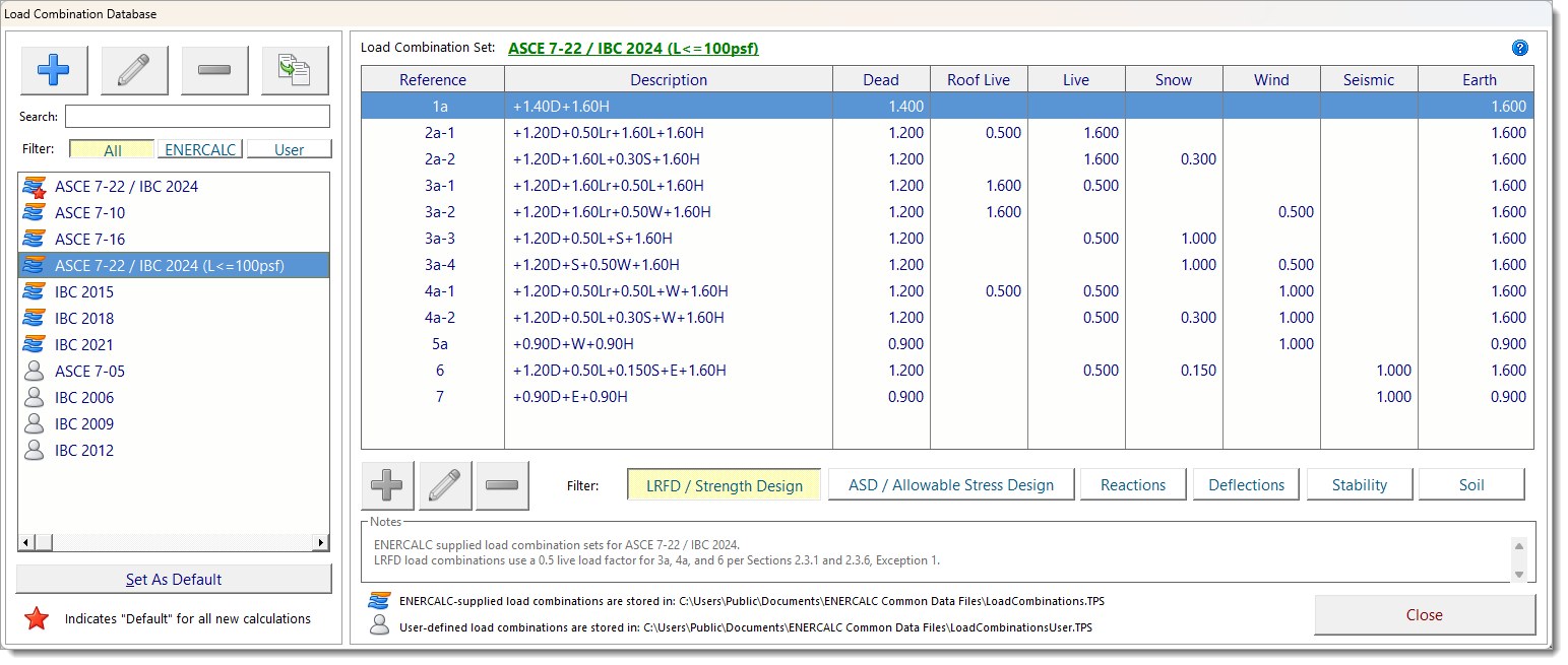 ENERCALC SEL Release Notes